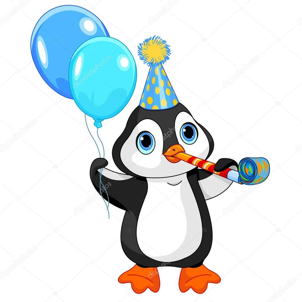 Pingüino lindo celebrando Vector de stock por ©Dazdraperma 82689824