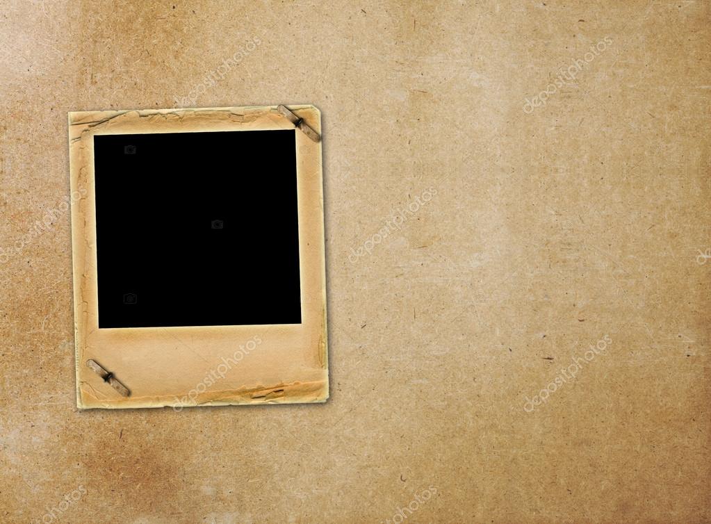Old paper slides for photos on rusty abstract background Stock Photo by ...