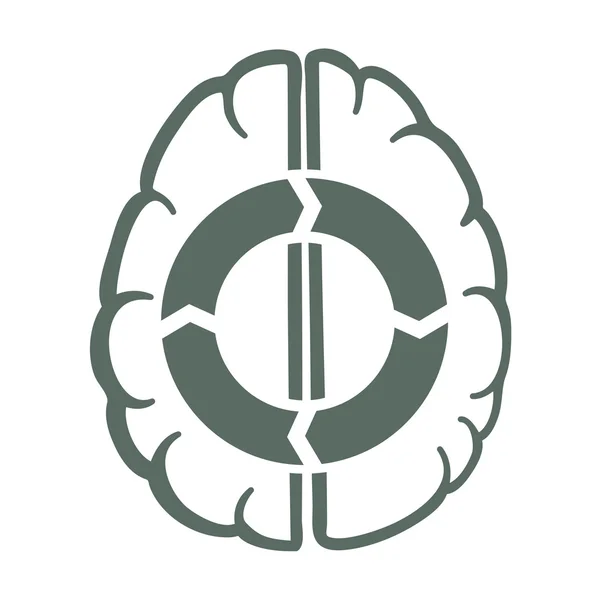 Two parts of human brain — Stock Vector © antkevyv #25318953