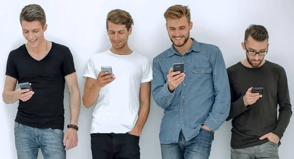 Men using smartphone Stock Photos, Royalty Free Men using smartphone ...