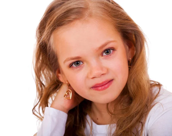Beautiful blonde little girl — Stock Photo © arkusha #147314843