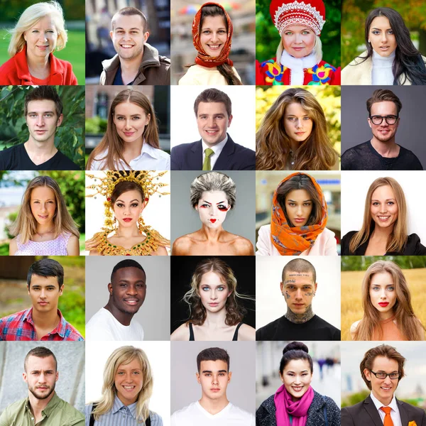 Happy People Collage Collage, Happy People — Stock Photo © Arkusha