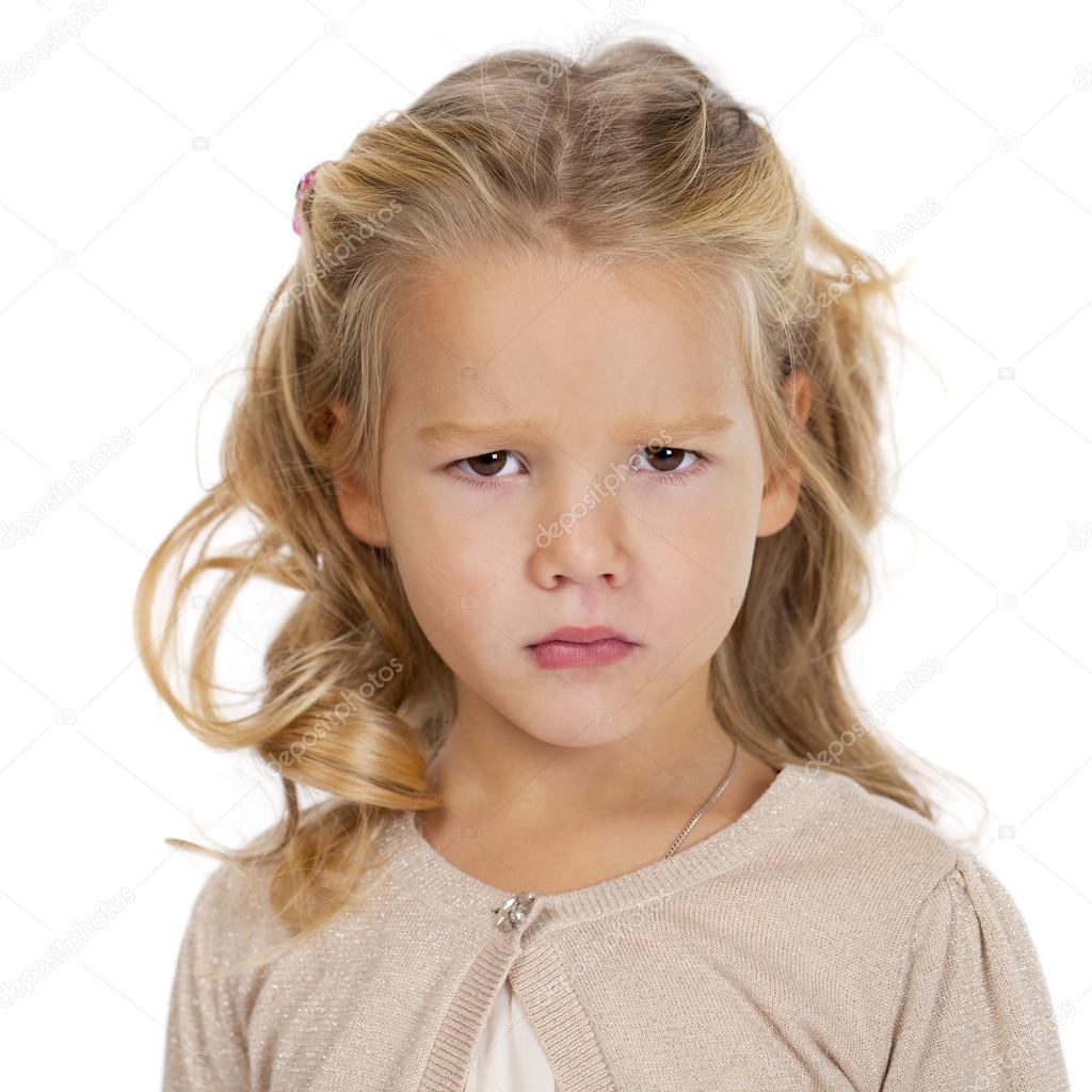 Portrait of a pretty liitle girl — Stock Photo © arkusha #57088445