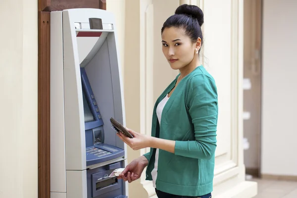 Girl at atm Stock Photos, Royalty Free Girl at atm Images | Depositphotos®