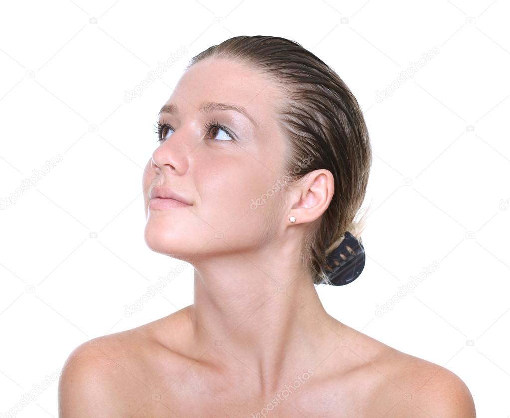 Close female face — Stock Photo © arkusha #80555088