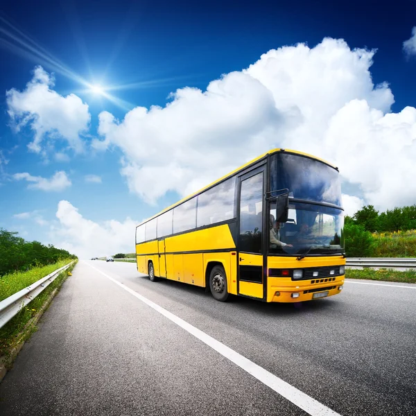 Big blue bus Stock Photos, Royalty Free Big blue bus Images | Depositphotos