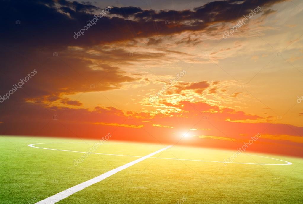 Soccer Sunset Wallpaper