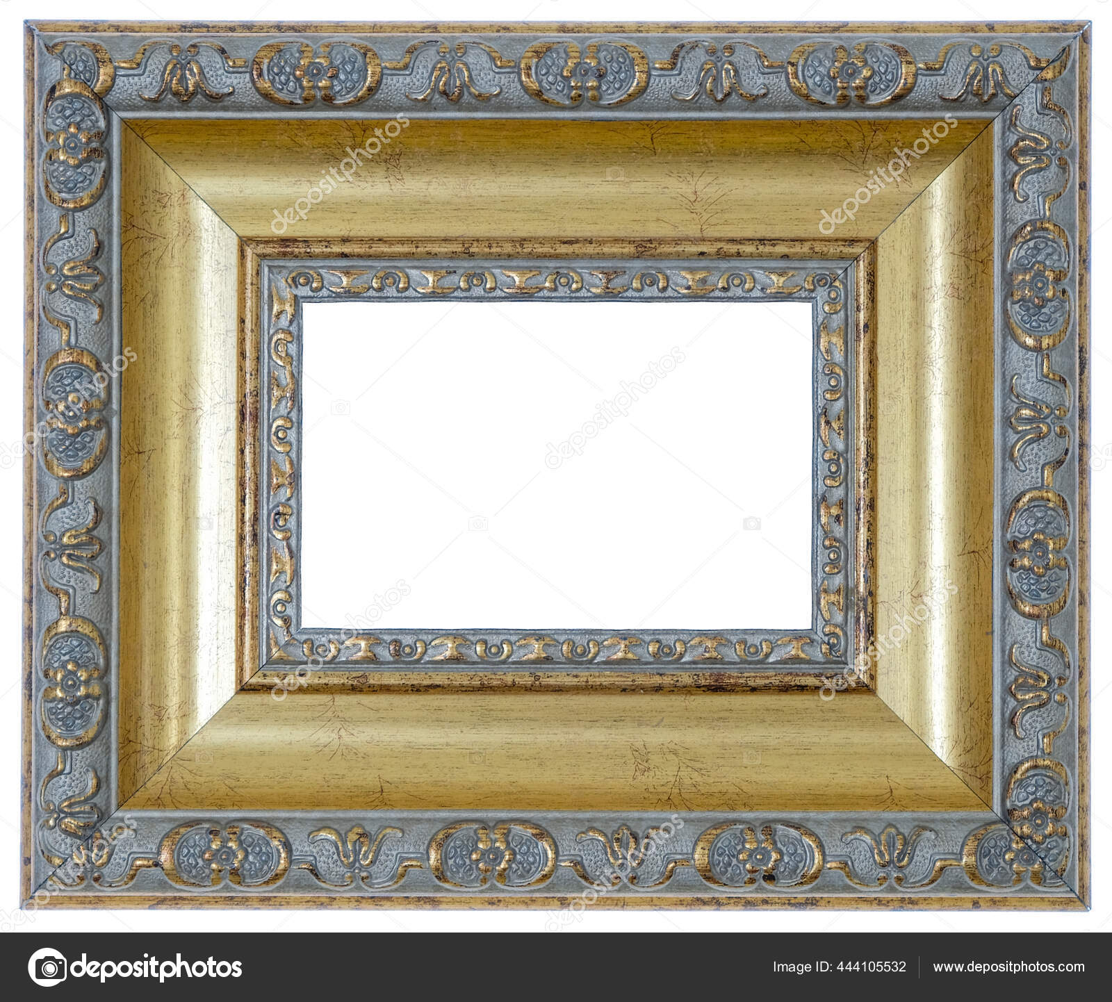 Gold Frame Highlighted Object White Background — Stock Photo © dima1978 ...