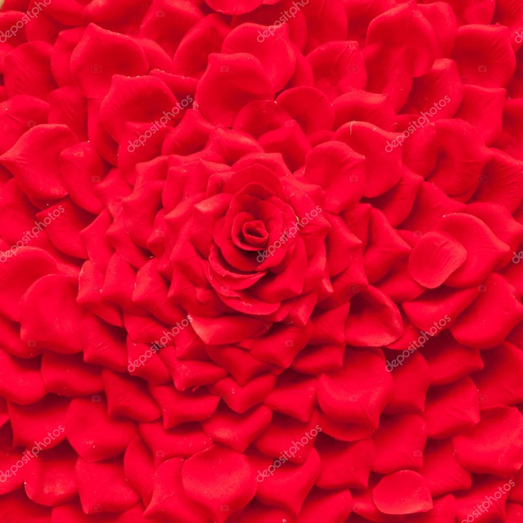 Beautiful red rose petals background Stock Photo by ©gilmanshin 110038324