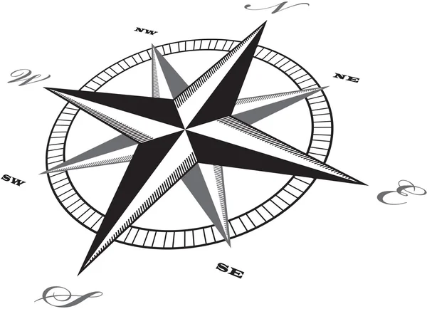 Nautical Star Compass Drawing