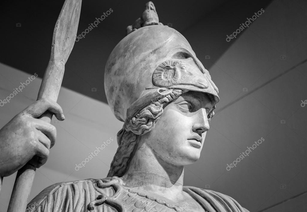 Athena Greek Goddess Statue Face