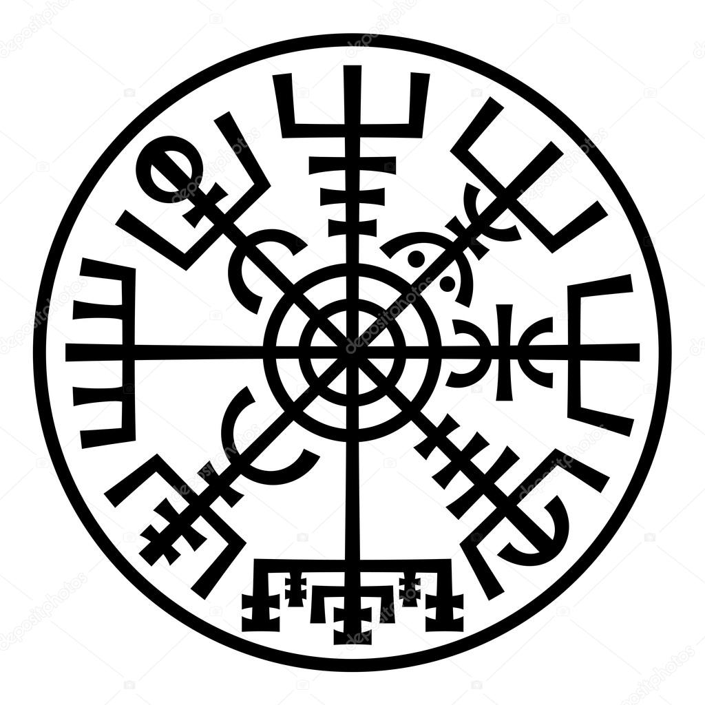 Vegvisir. The Magic Compass of Vikings. Runic Talisman (In The Ring ...