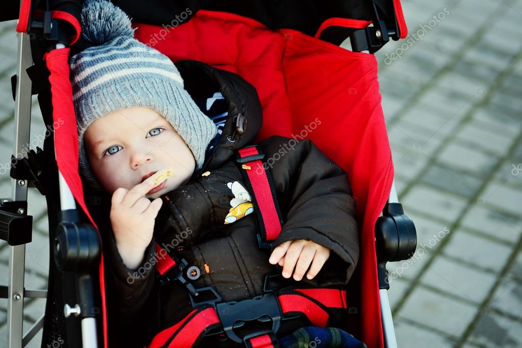 Boy in stroller Stock Photo by ©Reanas 116668128