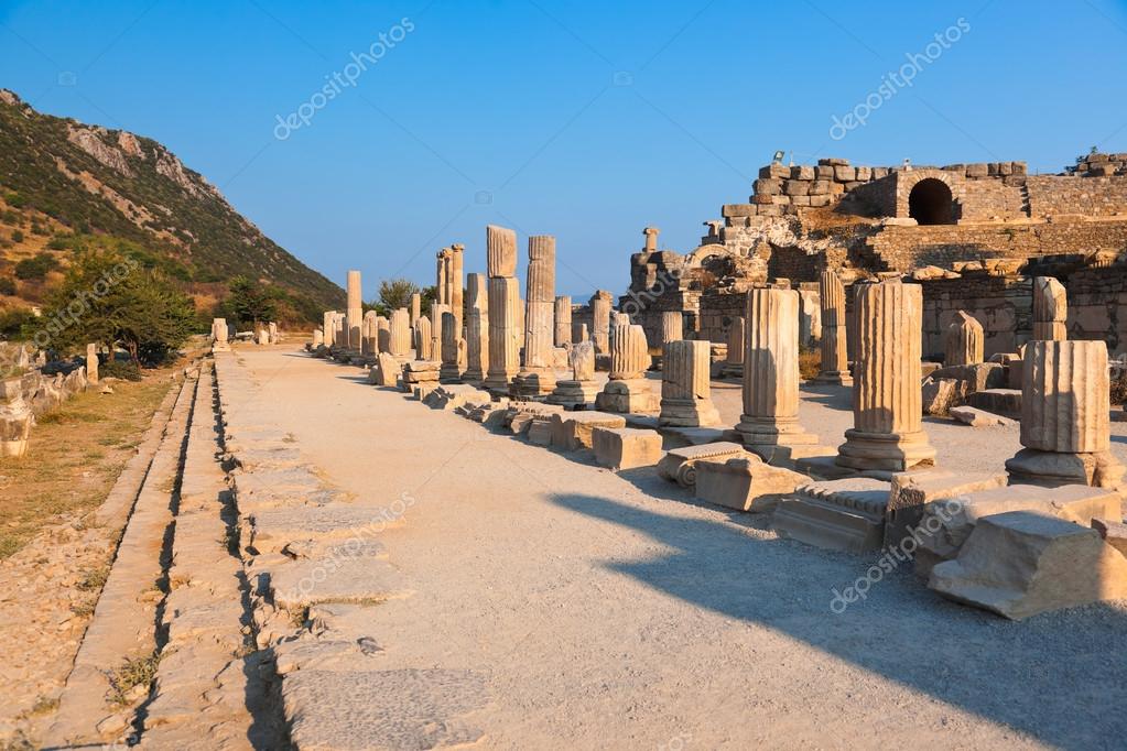 Ancient ruins in Ephesus Turkey Stock Photo by ©Violin 110933222