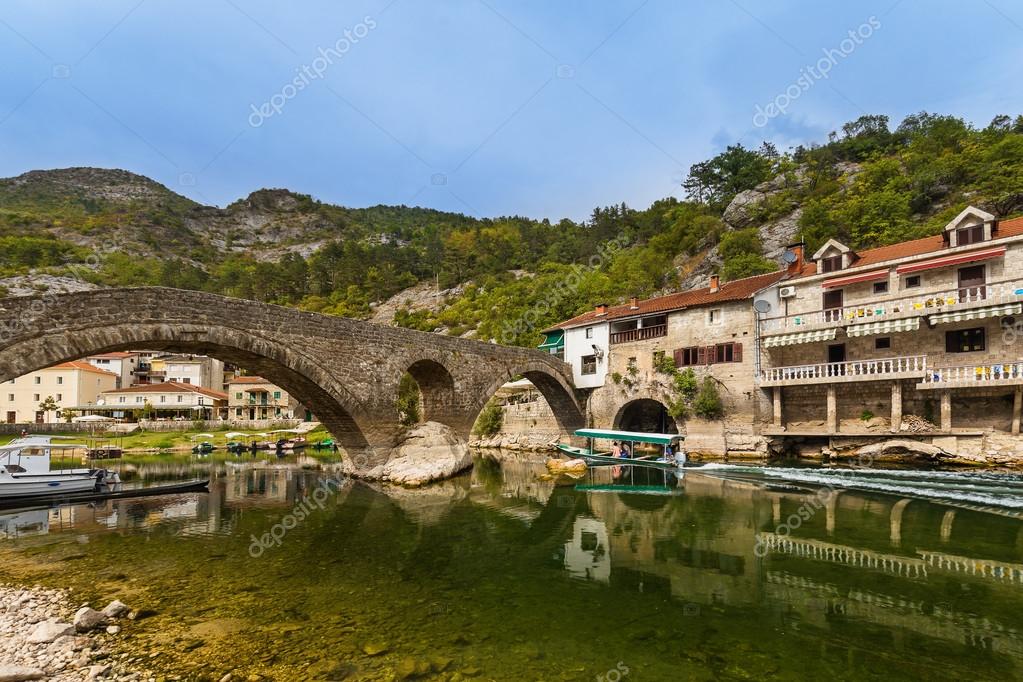 Old Bridge in Rijeka Crnojevica River near Skadar Lake - Montene Stock Photo by ©Violin 113188964