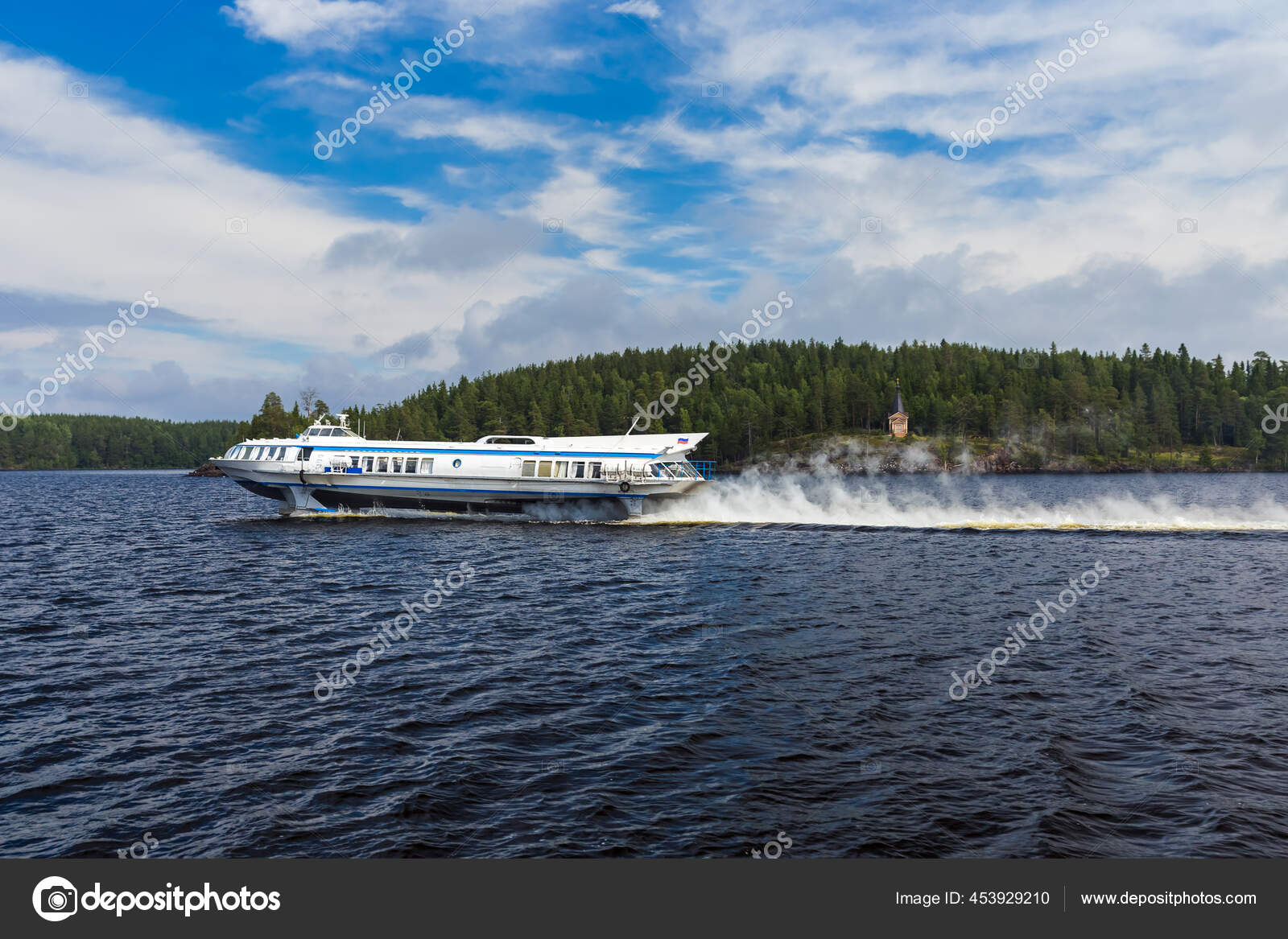 High Speed Ship Valaam Island Karelia Russia Architecture Background ...