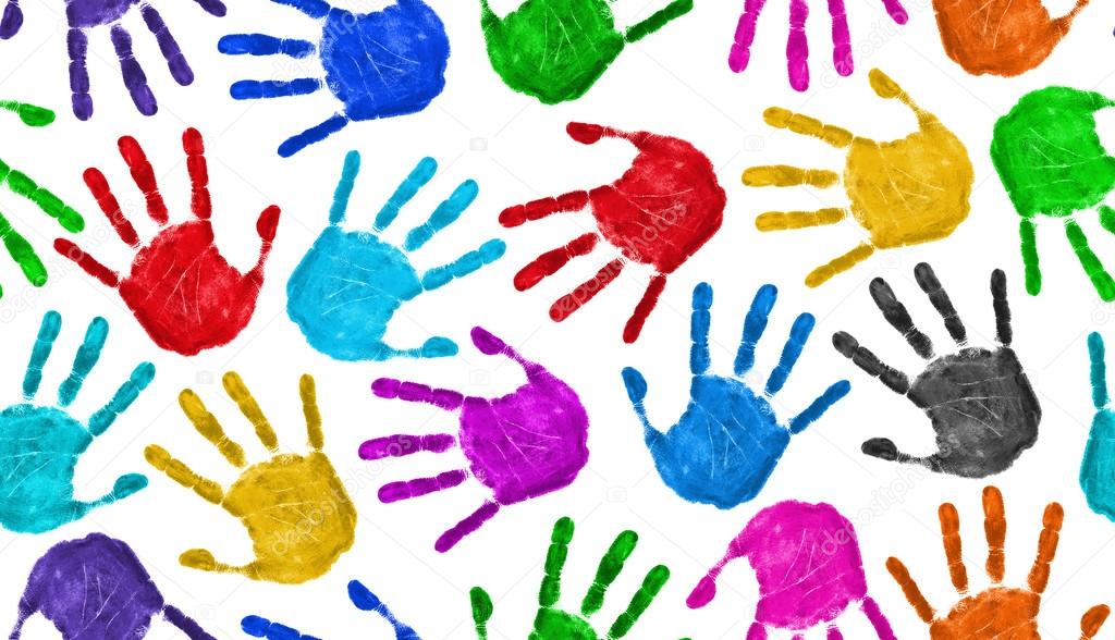 Seamless hands background — Stock Photo © Violin #54489225