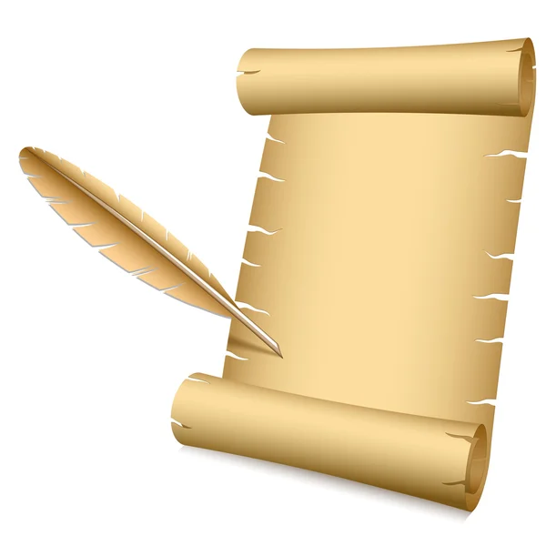 Old Paper Scroll With Writing