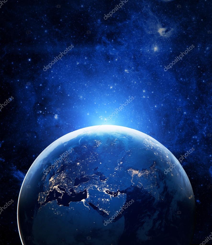 Earth planet in cosmos Stock Photo by ©Olegkalina 77698884