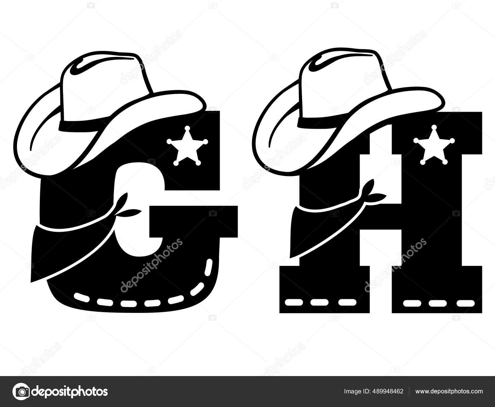 English Alphabet Black Vector Illustration Letter Western Decoration ...