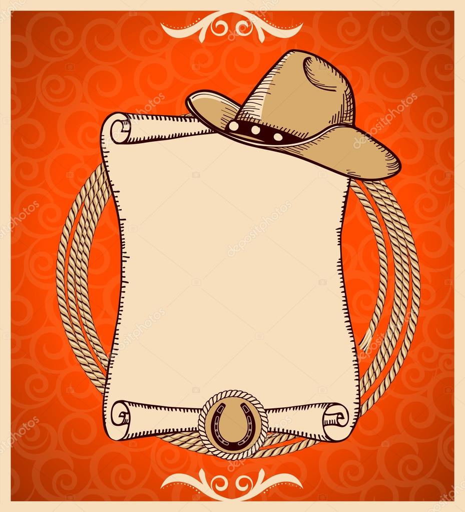 Western Scroll Clip Art
