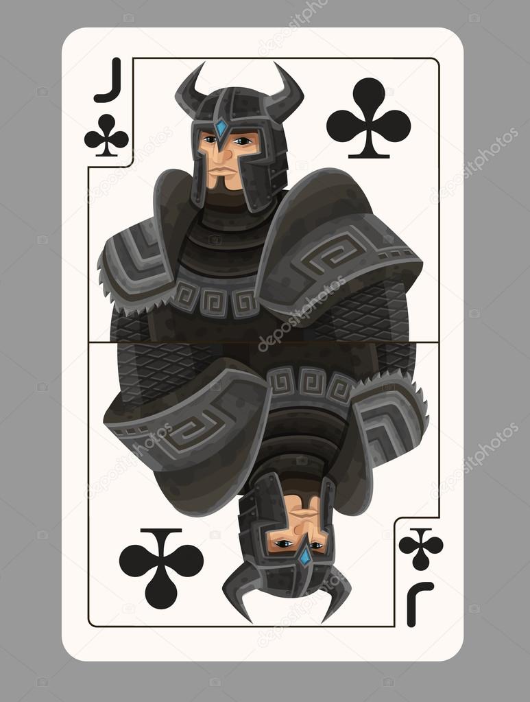 Jack of clubs playing card Stock Vector Image by ©saranai #78114060