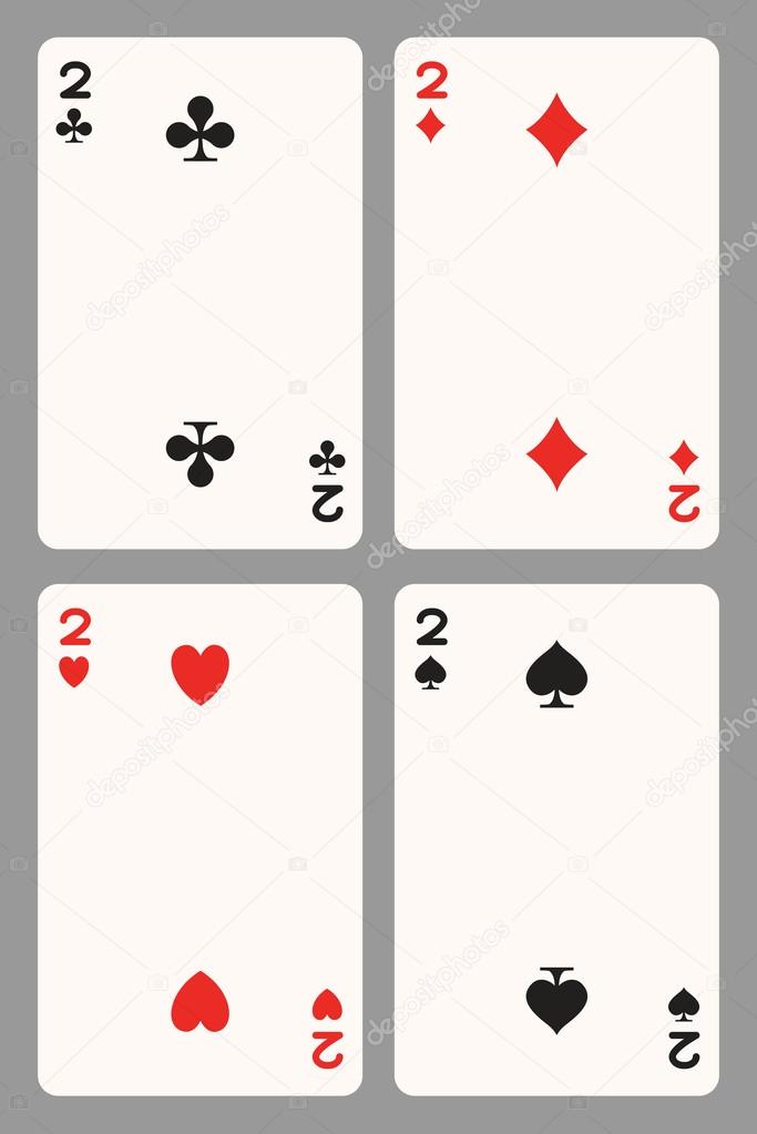 Playing cards two Stock Vector by ©saranai 78152332