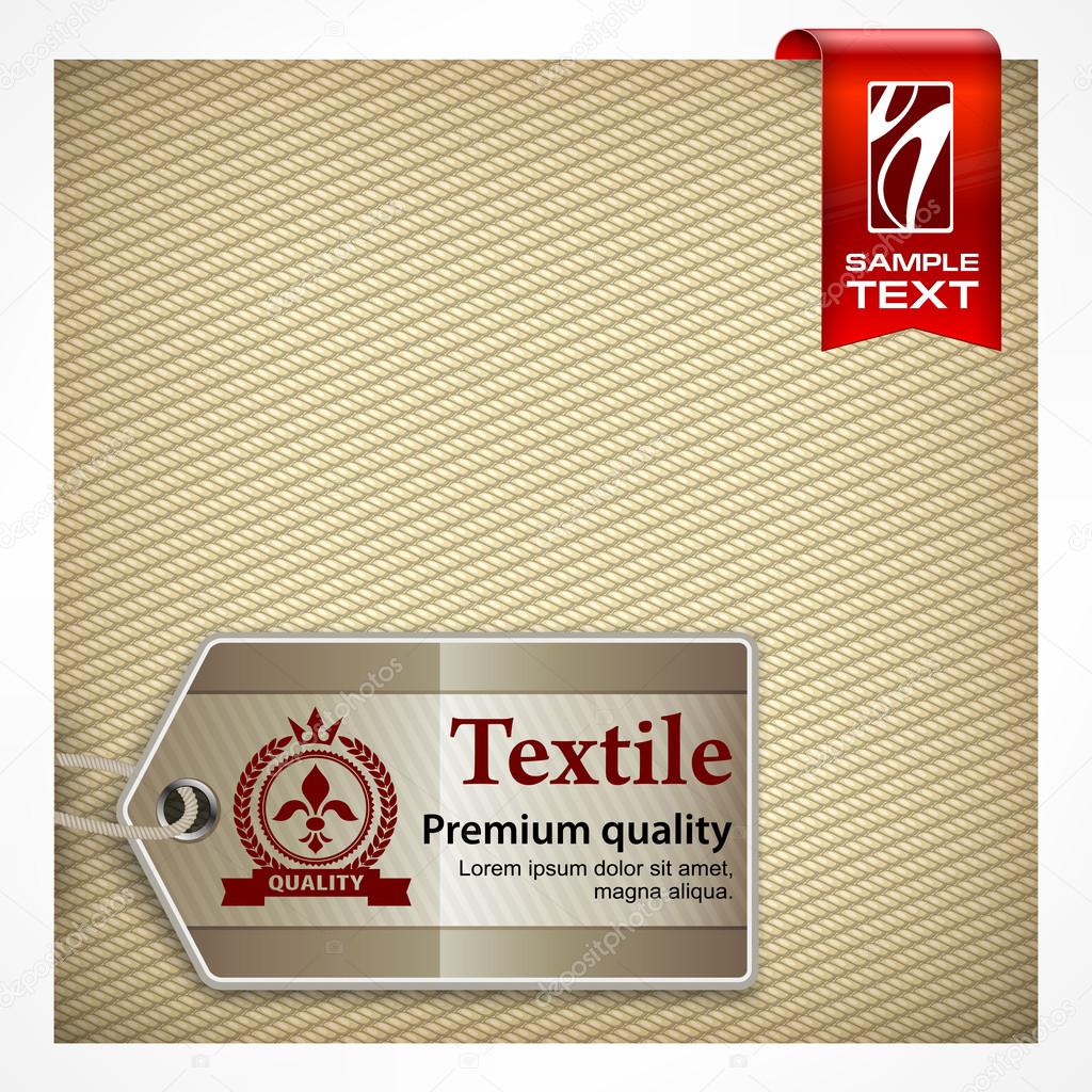 Label on textile Stock Vector Image by ©creatOR76 #56537801