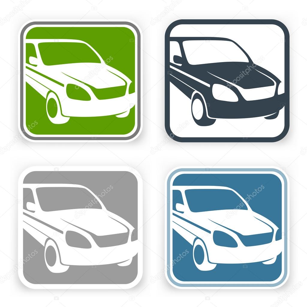 Auto square icons Stock Vector Image by ©creatOR76 #87861778