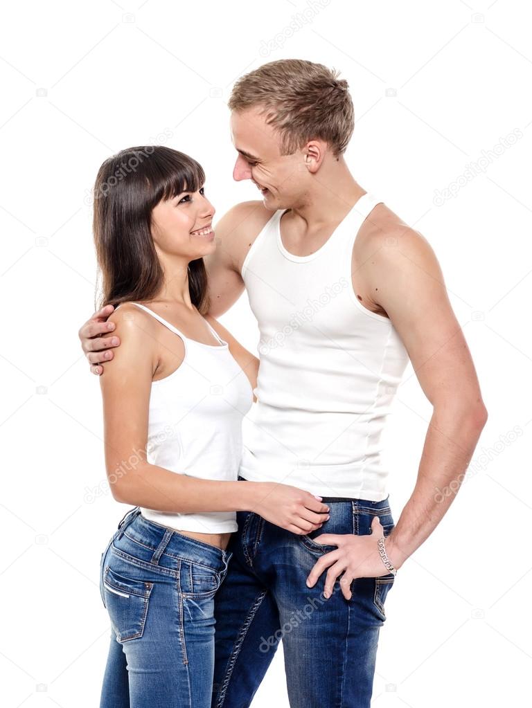 Happy couple embracing Stock Photo by ©rainfall 115748948
