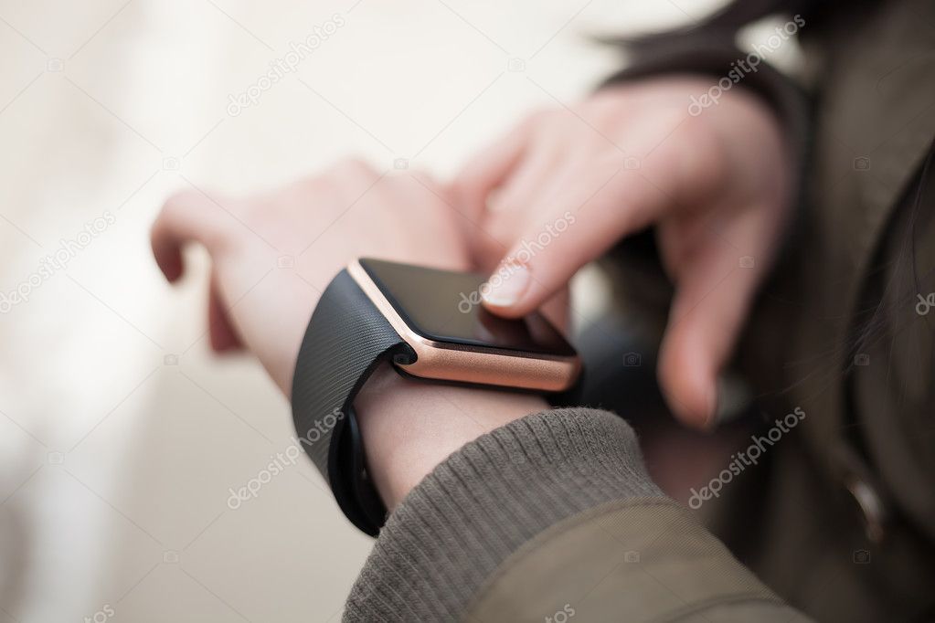 Smart watch in real life everywhere — Stock Photo © hurricanehank ...