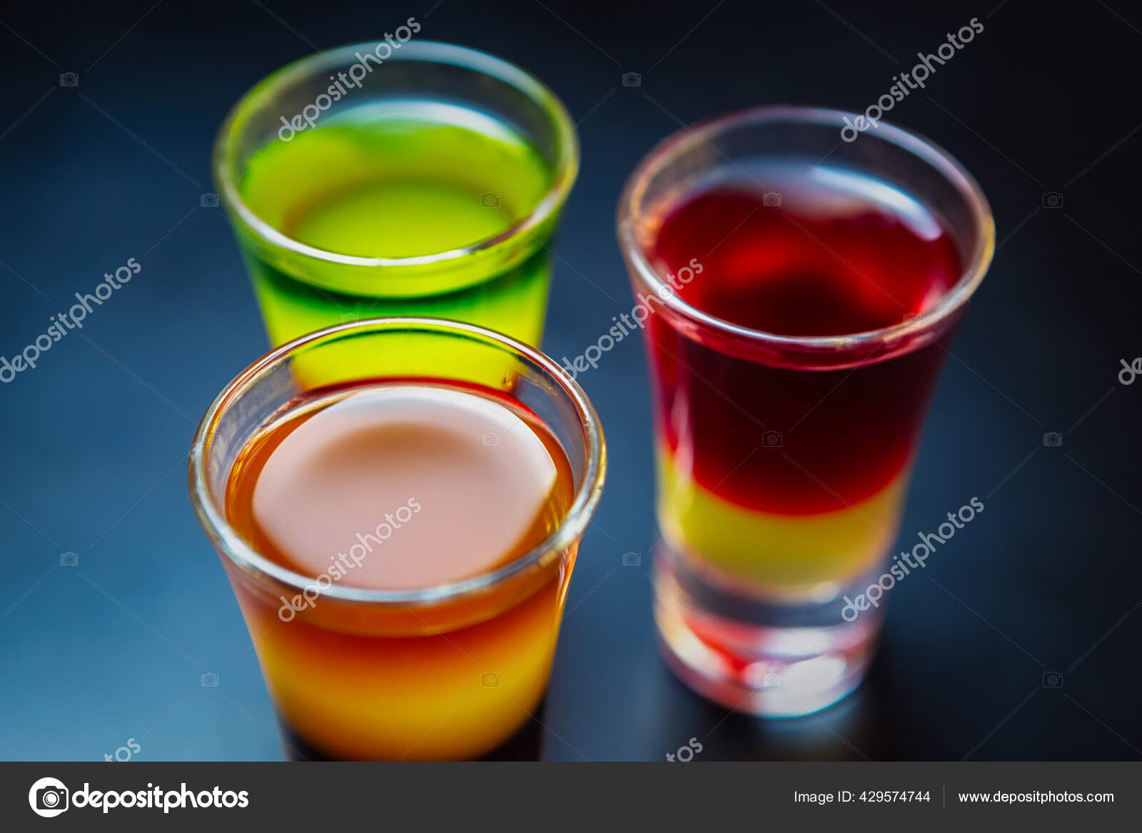 Colorful Alcohol Shots