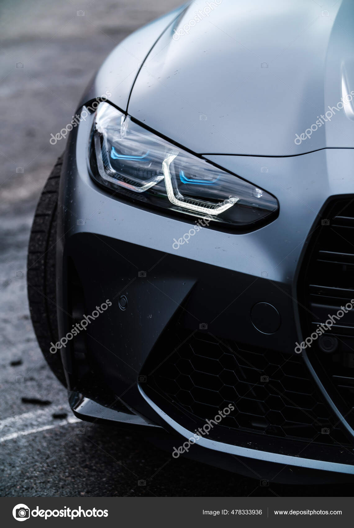 Kyiv May 2021 New Bmw G80 Wrapped Black Matte Vinyl — Stock Editorial ...