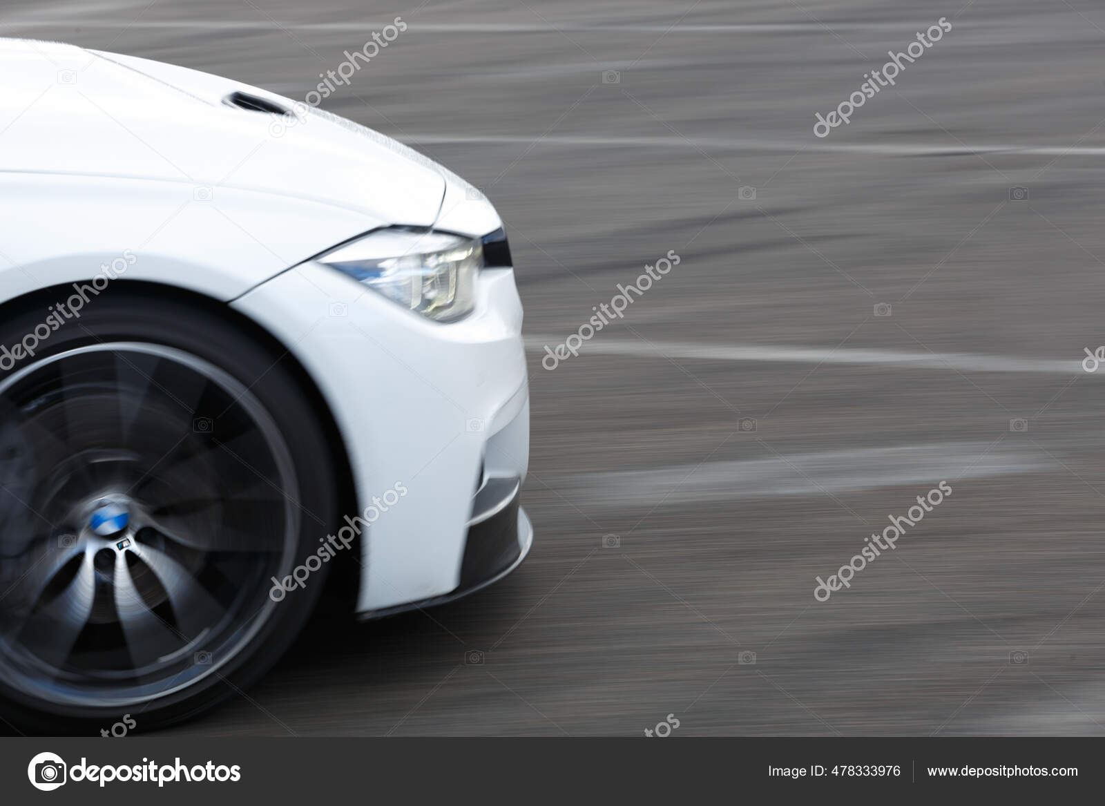 Kyiv May 2021 White Bmw F80 Equipped Schnitzer Rims Low — Stock ...