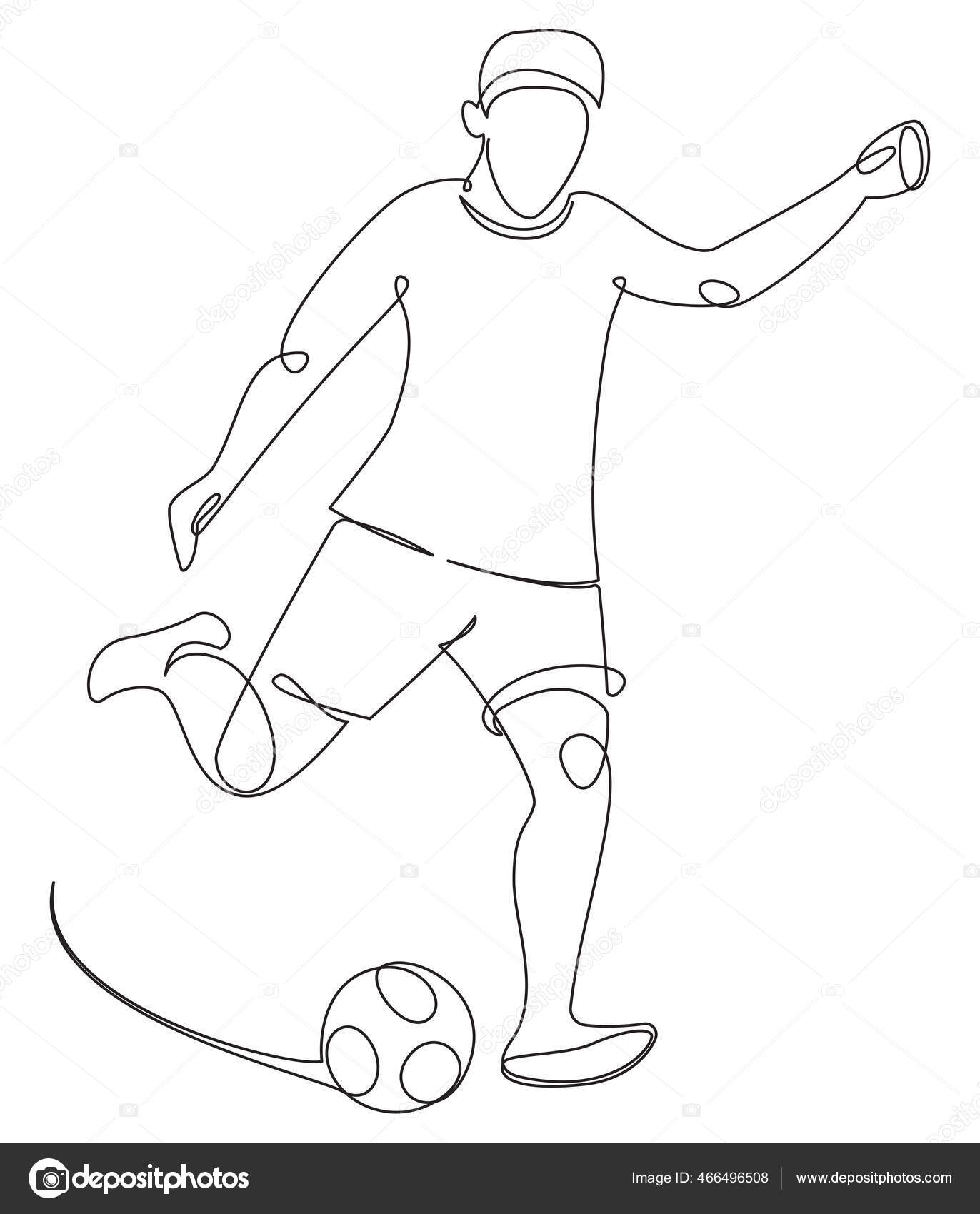 How To Draw Soccer Player