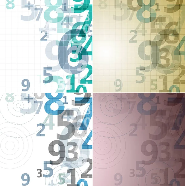 Mathematical Digital Code Background Abstract Vector Illustration ...