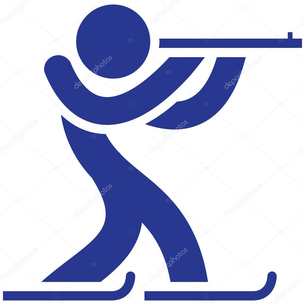 Biathlon icon Stock Vector by ©iaRada 63271583