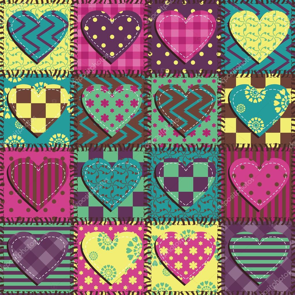 Patchwork background with different patterns Stock Vector by ©kle555 ...