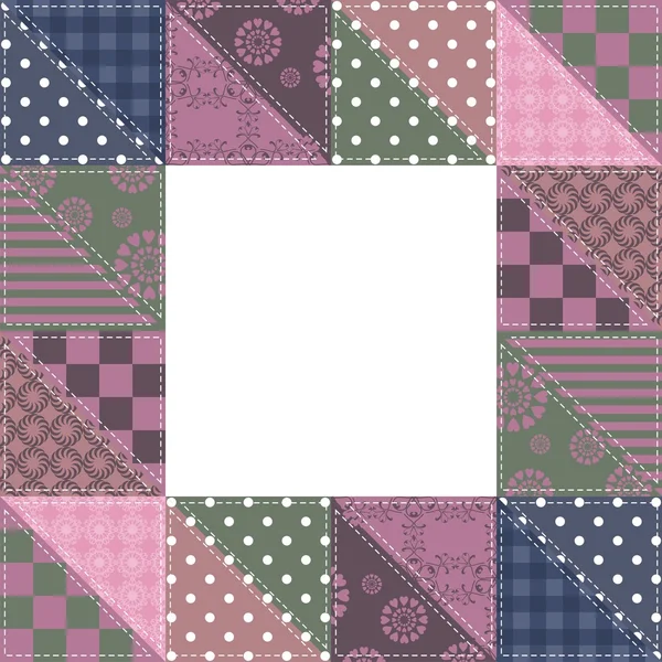 Patchwork frame with different patterns Stock Vector Image by ©kle555 ...