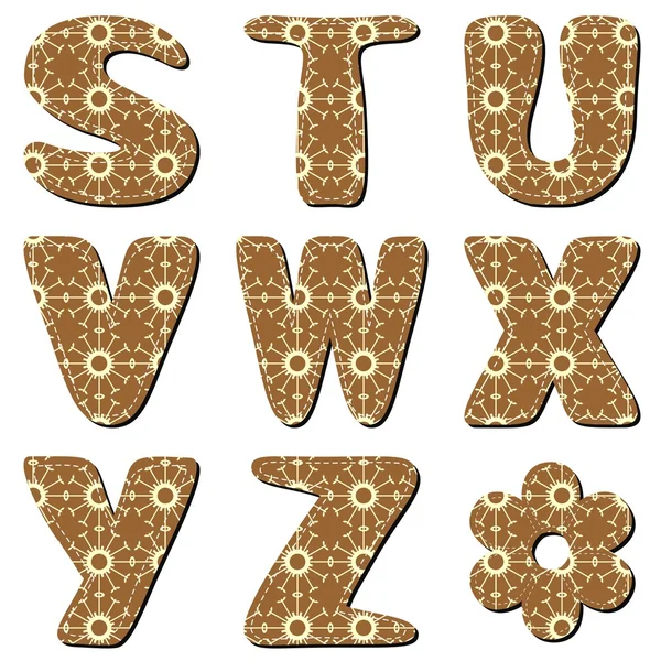 Patchwork scrapbook alfabeto parte 3 Vetor de stock de ©kle555 12257015