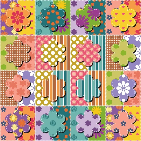 Patchwork background with different patterns Stock Vector by ©kle555 ...