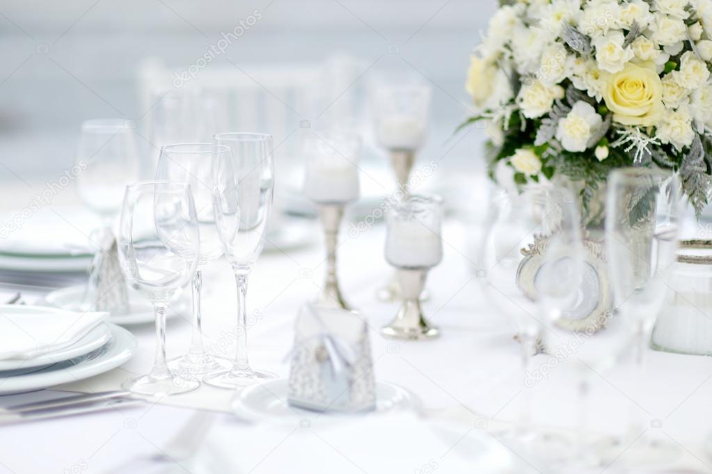 Table set for an event party — Stock Photo © MNStudio #89769042