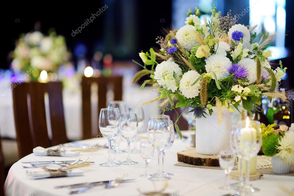 Beautiful table set Stock Photo by ©MNStudio 97239844