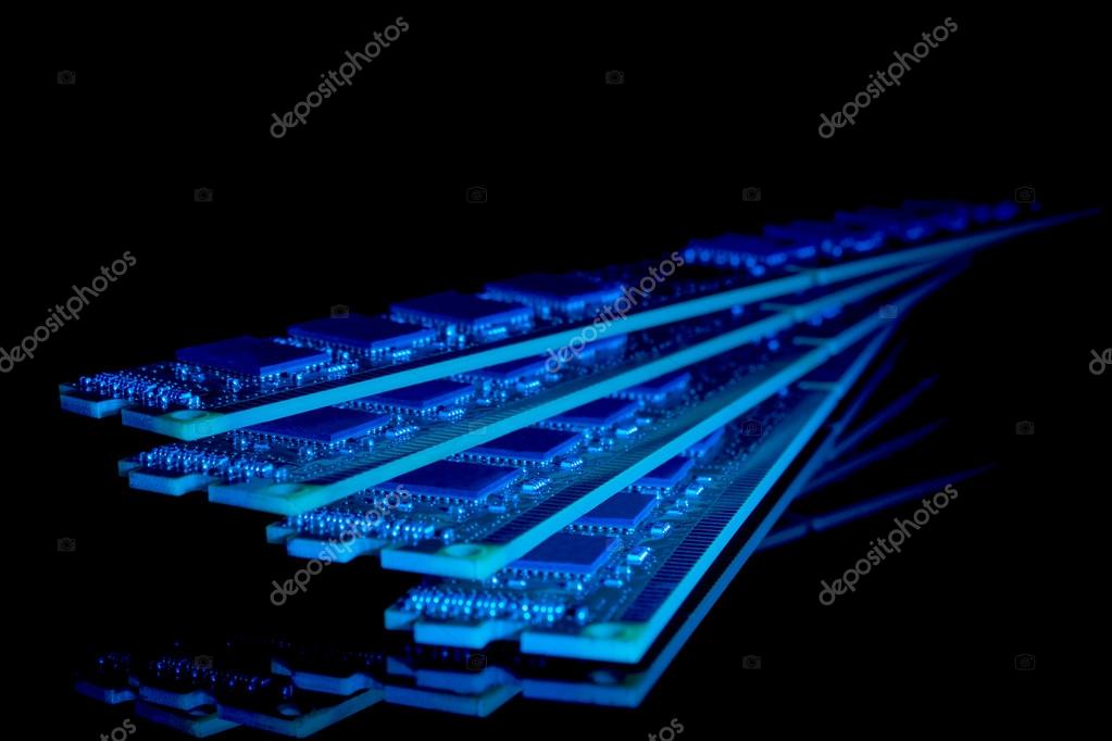 Computer random access memory (RAM) modules Stock Photo by ©denisds 102095022