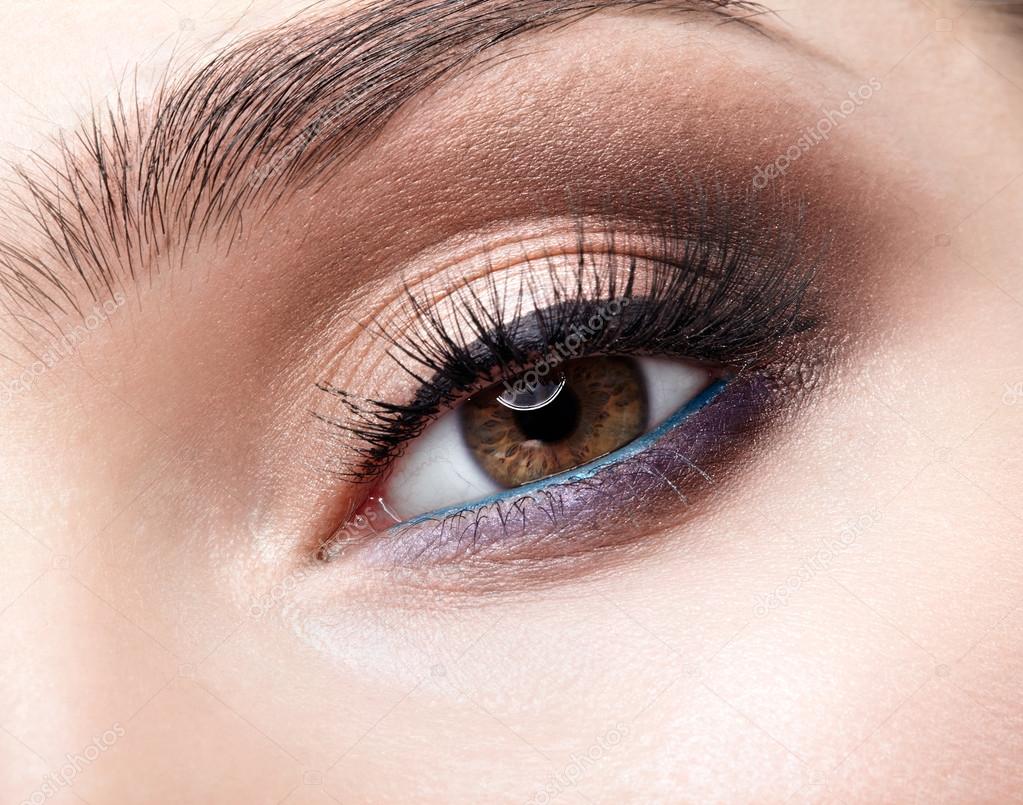 Female eye zone and brows with day makeup Stock Photo by ©zastavkin ...