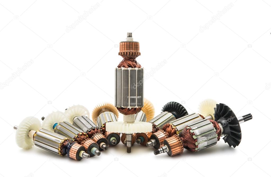 Electric motor rotor isolated Stock Photo by ©ksena32 109557500