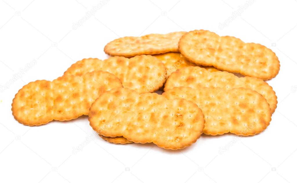 Crackers on a white background — Stock Photo © ksena32 #90997264