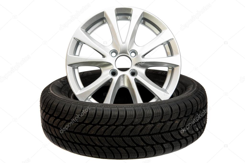 Car wheels isolated — Stock Photo © ksena32 #96208916