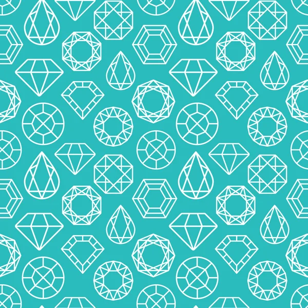 Vector set of line diamond icons and signs — Stock Vector © venimo ...