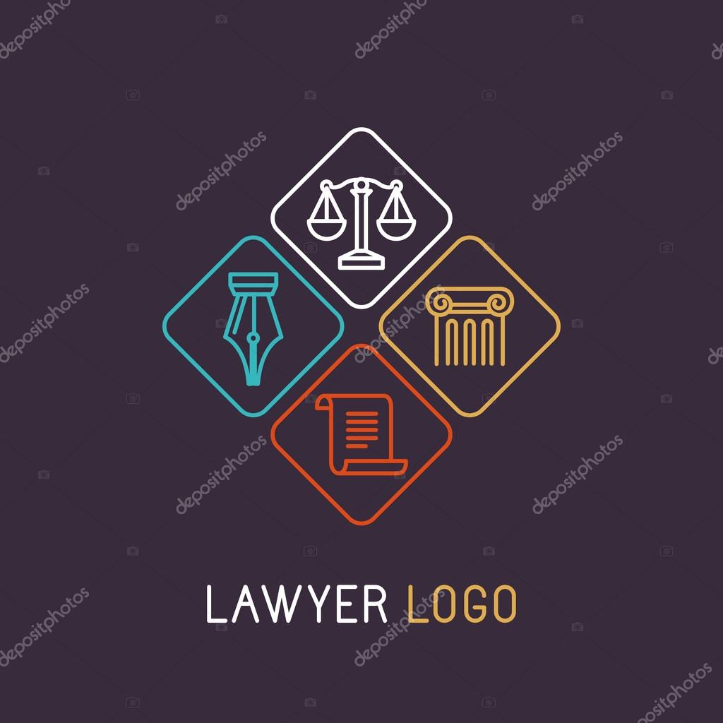 Vector linear logo — Stock Vector © venimo #65476571